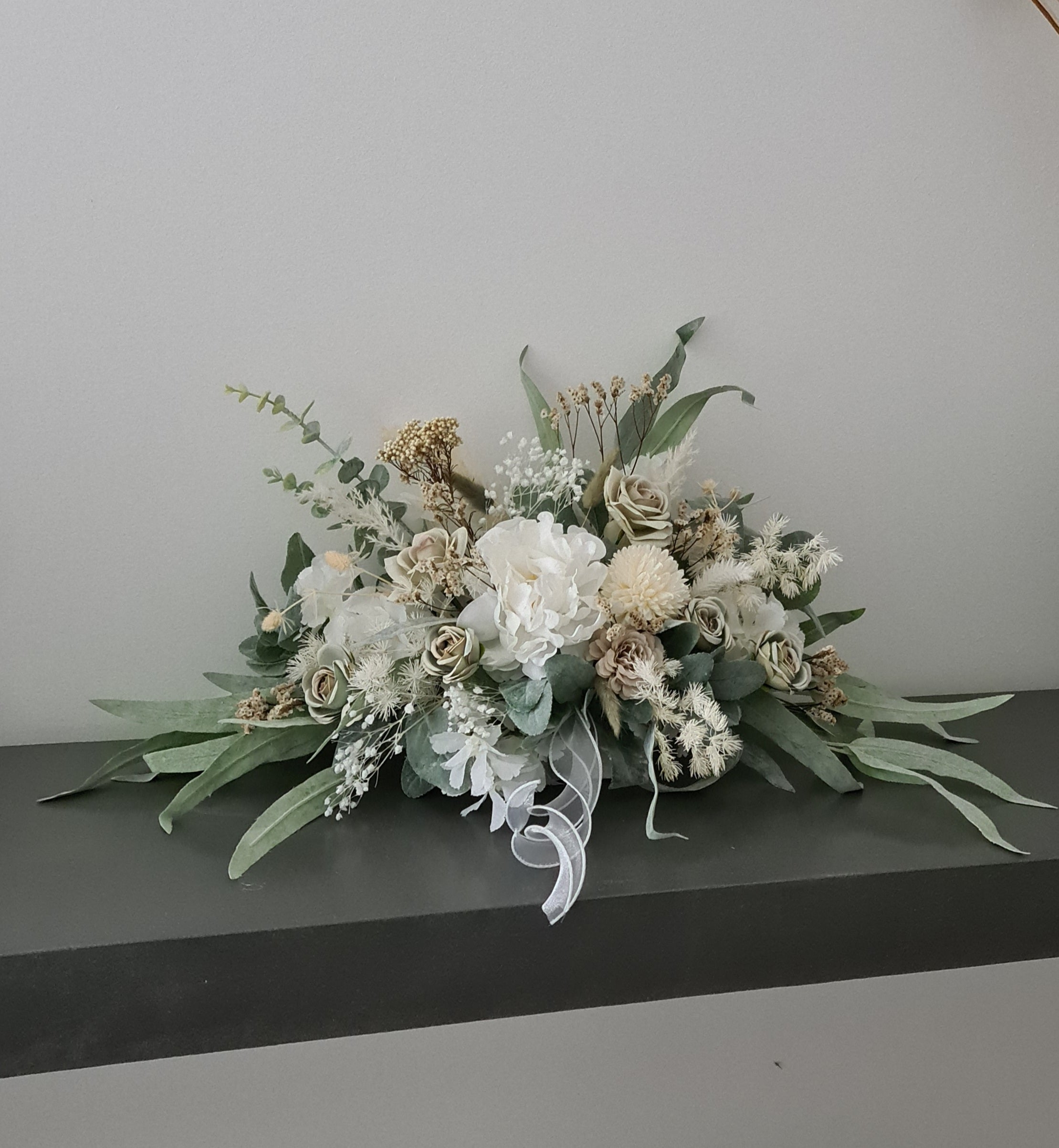 Adelaide wedding signing table flowers - sage green – Amazing Blooms AU