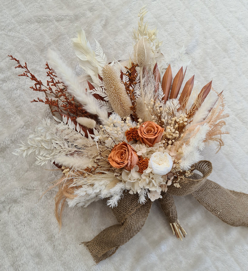 X - Everlasting preserved bridal bouquet - rustic style – Amazing Blooms AU